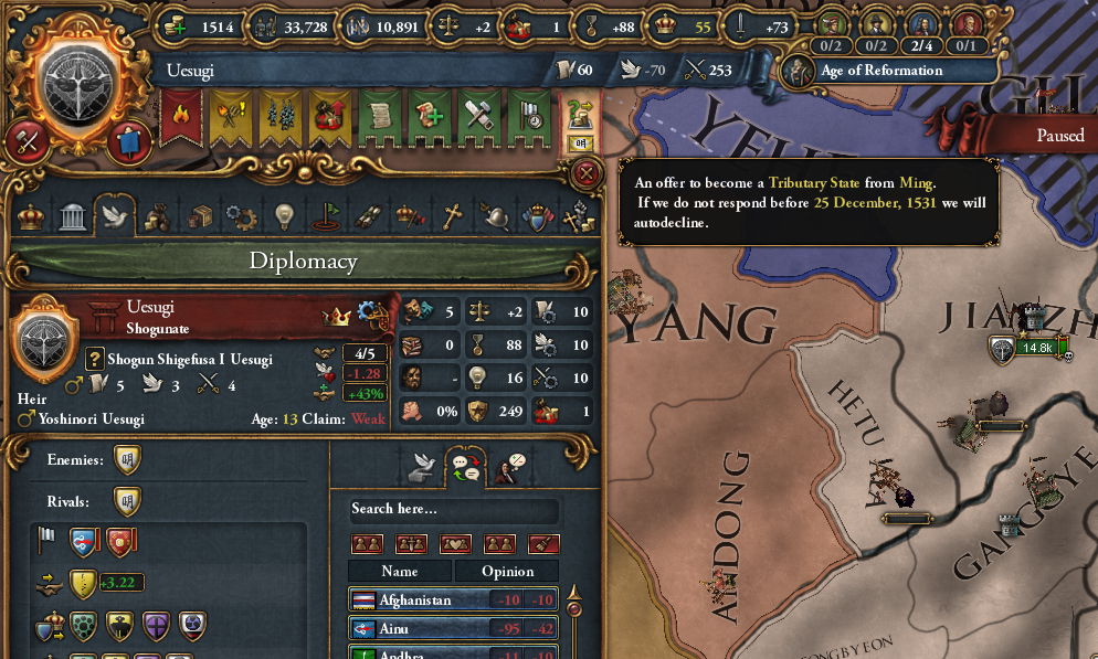 need help to beat Ming as Japan | Paradox Interactive Forums
